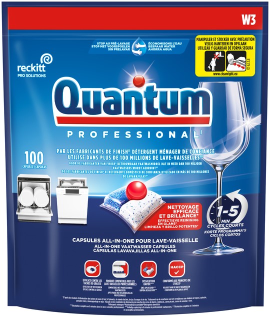 Vaatwastabletten Quantum Pro All-in-one 100 caps | Alles voor kantoor ...